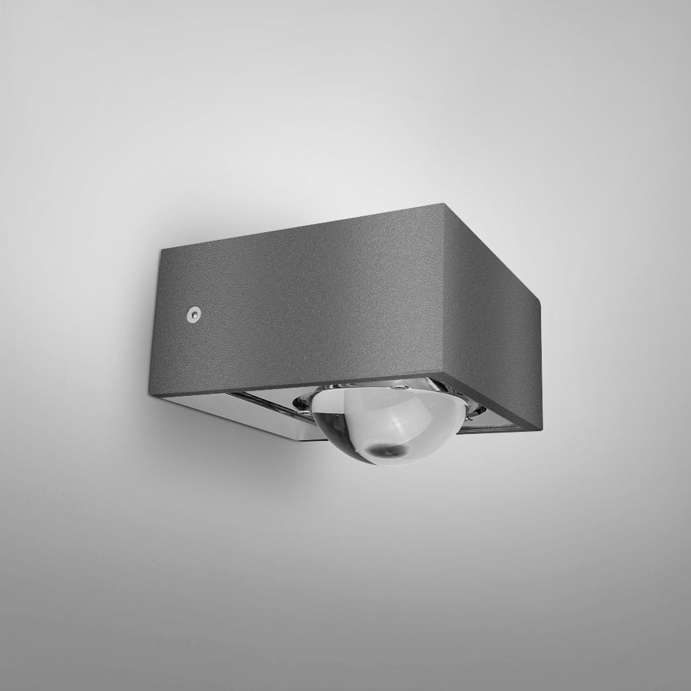Top Light Focus 100 LED Wandleuchte dimmbar, anthrazit matt/chrom - 2 ...