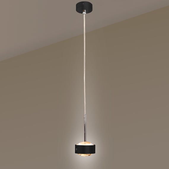 Top Light Puk Drop pendant light without accessories dimmable, black ...