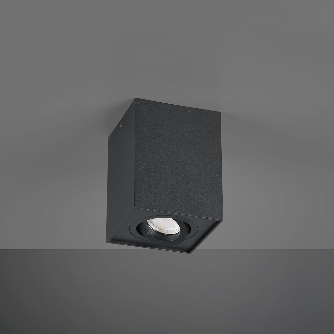 TRIO Leuchten Biscuit spotlight, GU10 black - 613000132 | REUTER