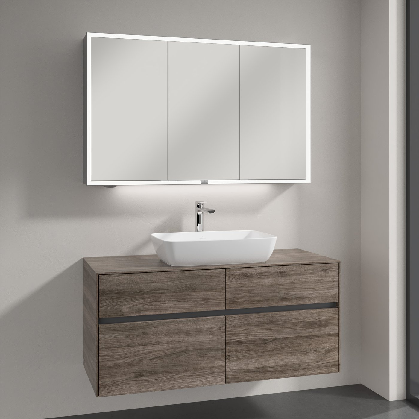 Villeroy & Boch Embrace Schrank mit Artis Waschtisch, mit ...