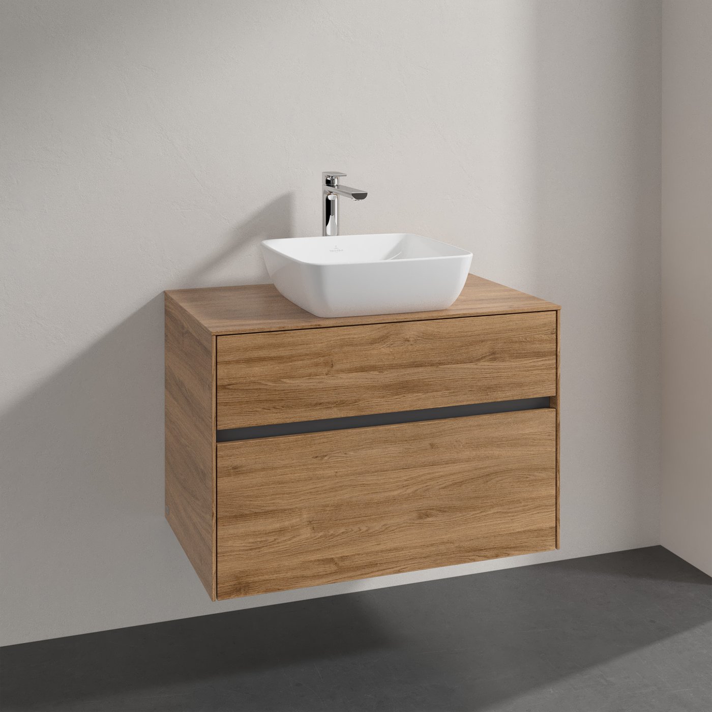 Villeroy & Boch Artis vanity unit with washbasin, 2 pull-out ...