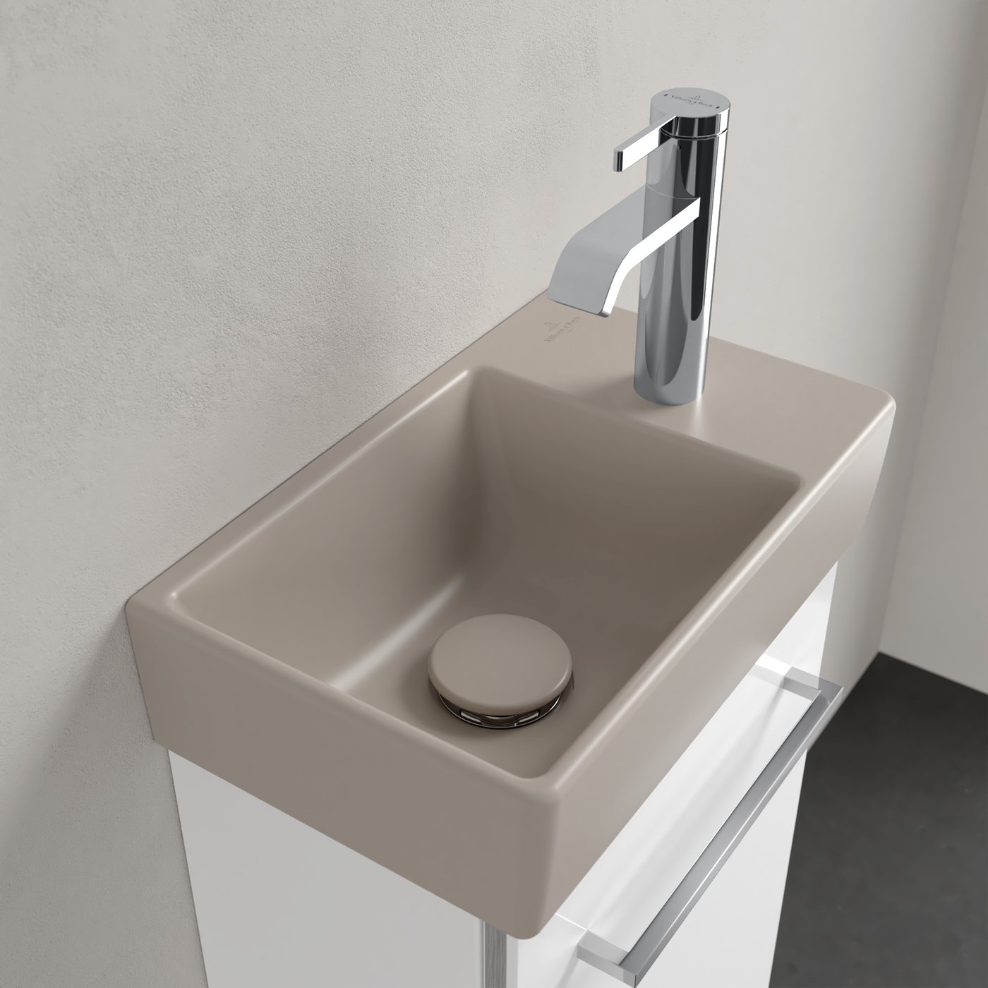 Villeroy & Boch Avento Handwaschbecken mit CeramicPlus, almond ...