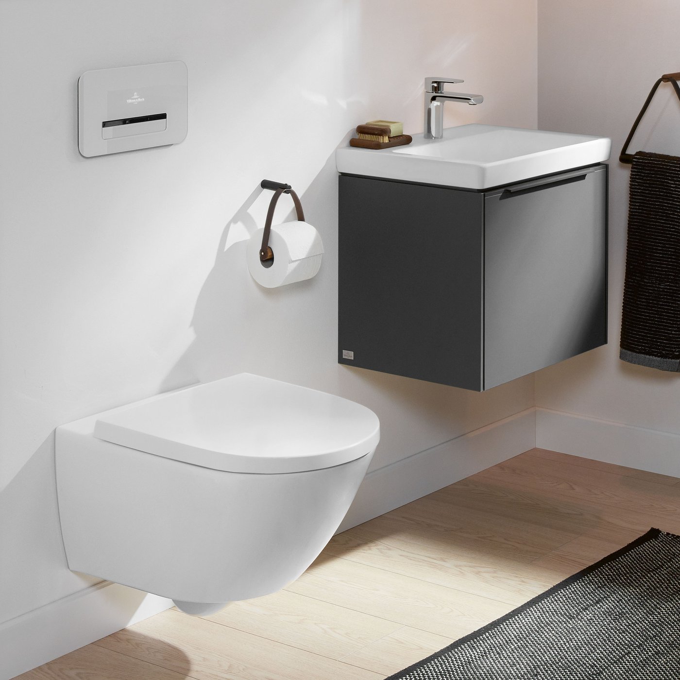 Villeroy & Boch Subway 3.0 Wand-WC mit TwistFlush mit WC-Sitz, mit ...