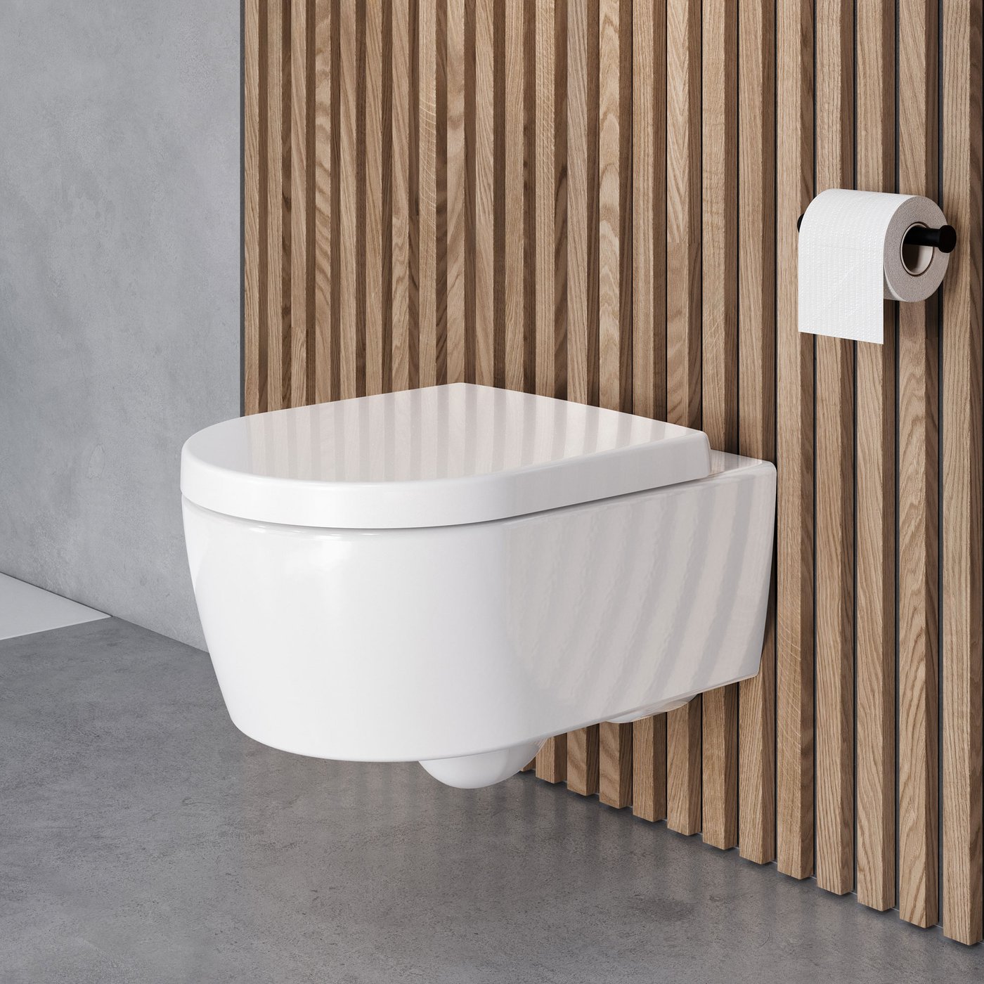 Villeroy & Boch Embrace Wand-WC mit DirectFlush mit WC-Sitz, mit ...