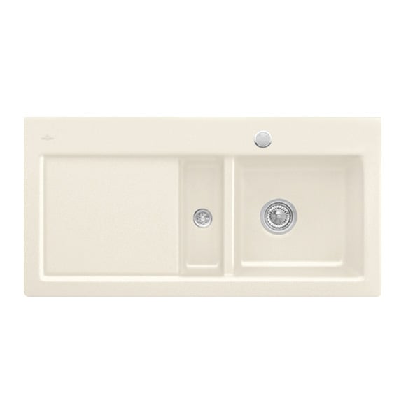 Villeroy & Boch Subway 60 kitchen sink cream gloss - 671202KRHL123 | REUTER