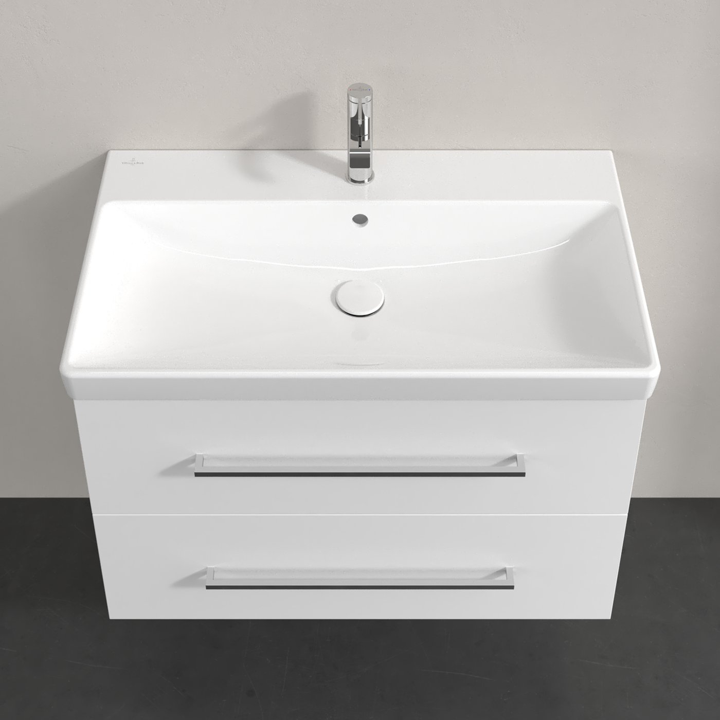 Villeroy & Boch Avento vanity unit, 2 pull-out compartments brilliant ...