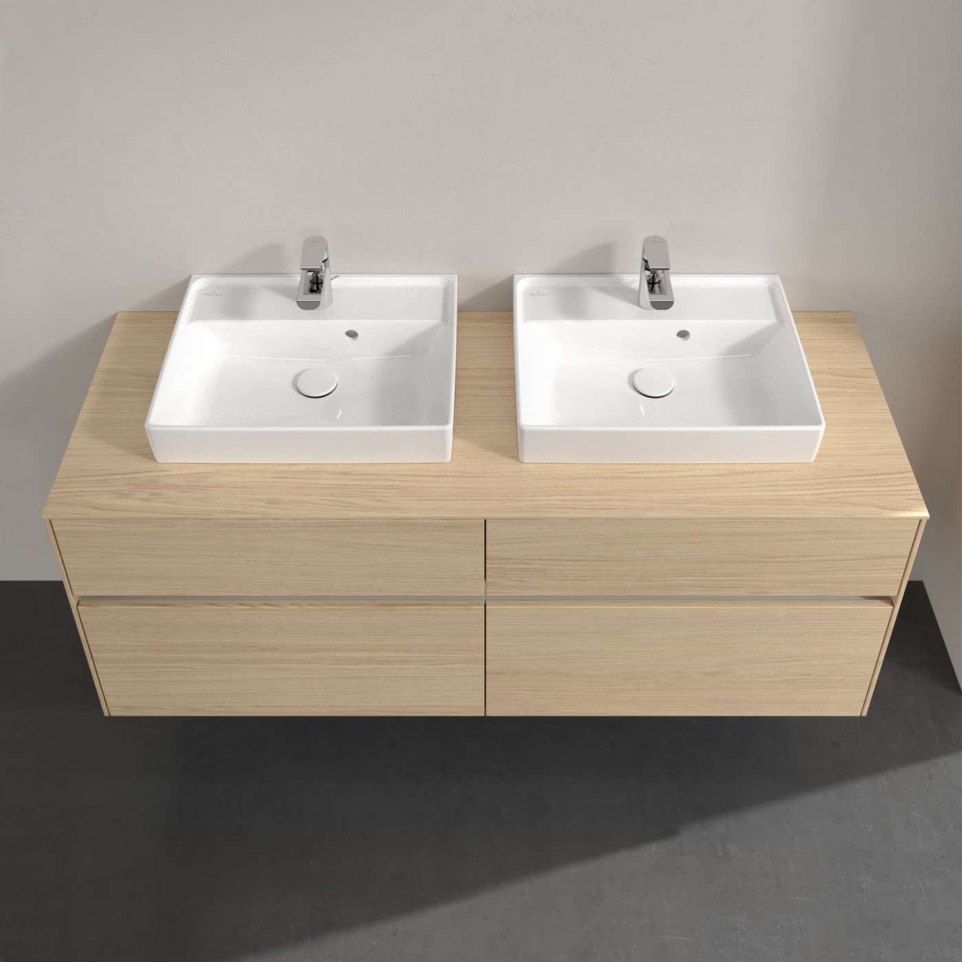Villeroy & Boch Collaro Waschtischunterschrank, 4 Auszüge nordic oak ...