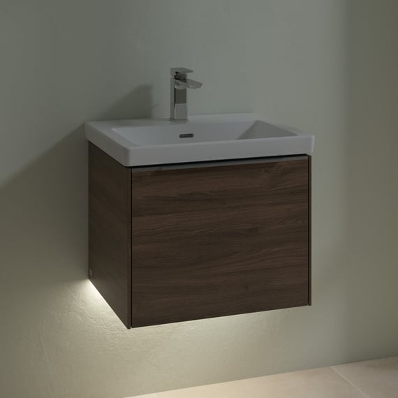 Villeroy & Boch Subway 3.0 washbasin with vanity unit, 1 pull-out ...
