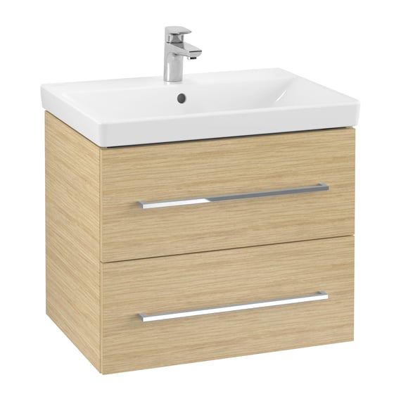 Villeroy & Boch Avento vanity unit, 2 pull-out compartments nordic oak ...