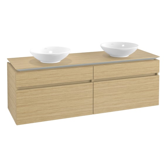 Villeroy & Boch Legato vanity unit, 4 pull-out compartments nordic oak ...