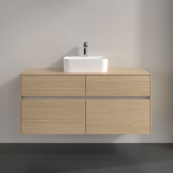 Villeroy & Boch Collaro vanity unit, 4 pull-out compartments nordic oak ...