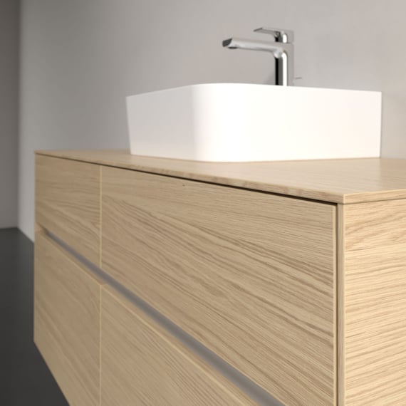 Villeroy & Boch Collaro vanity unit, 4 pull-out compartments nordic oak ...