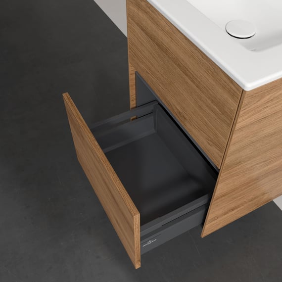 Villeroy & Boch Collaro Meuble sous-vasque, 2 tiroirs chêne kansas ...