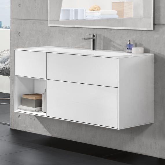 Villeroy & Boch Finion vanity unit, 3 pull-out compartments with open ...