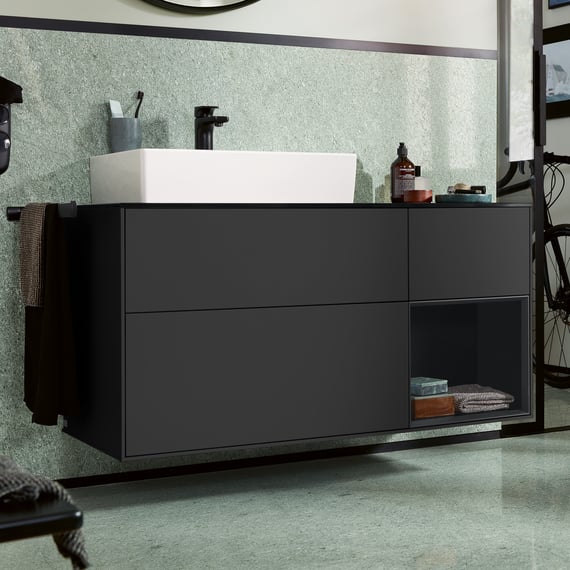 Villeroy & Boch Finion vanity unit, 3 pull-out compartments with open ...