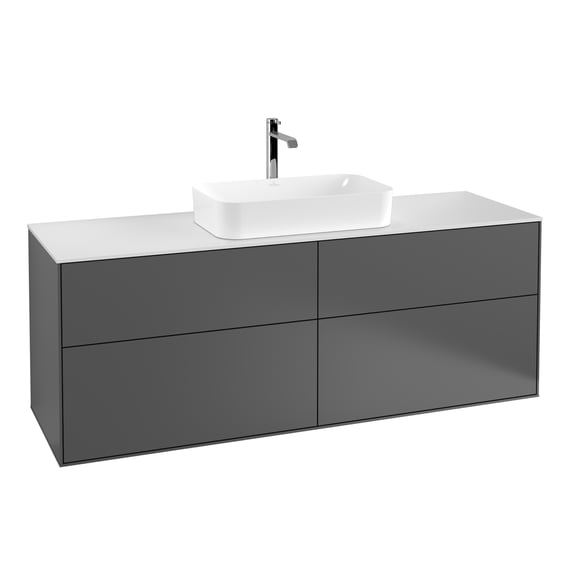 Villeroy & Boch Finion vanity unit, 4 pull-out compartments matt ...