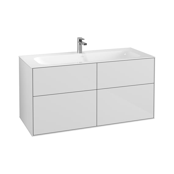 Villeroy & Boch Finion vanity unit, 4 pull-out compartments glossy ...