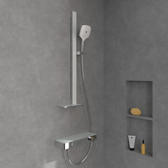 Villeroy & Boch Infinity Showers hand shower set, 3 spray modes chrome ...