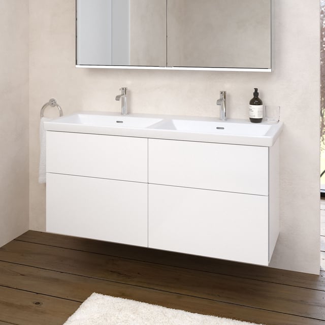 Villeroy & Boch Embrace double washbasin with vanity unit, 4 pull-out ...
