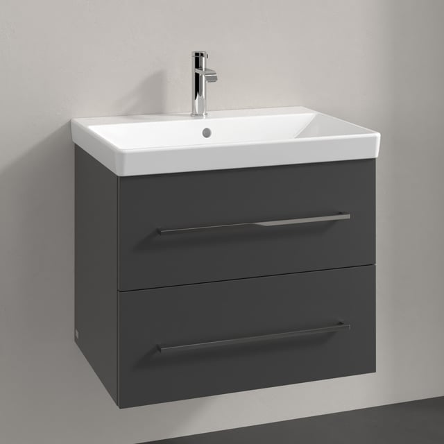 Villeroy & Boch Avento vanity unit, 2 pull-out compartments graphite ...