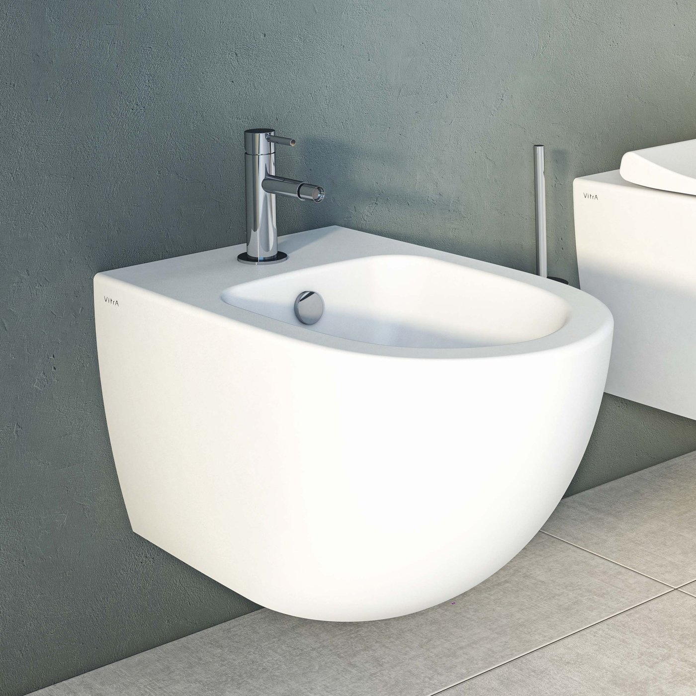 VitrA Sento bidet with VitrAclean and VitrAhygiene, edelweiss ...