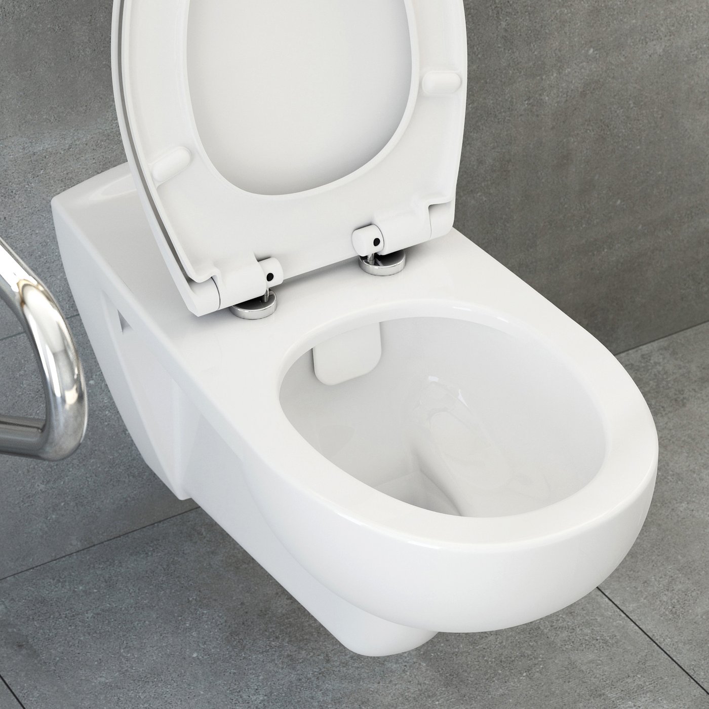 VitrA Conforma Wand-WC Ausführung erhöht und lang mit VitrAhygiene ...