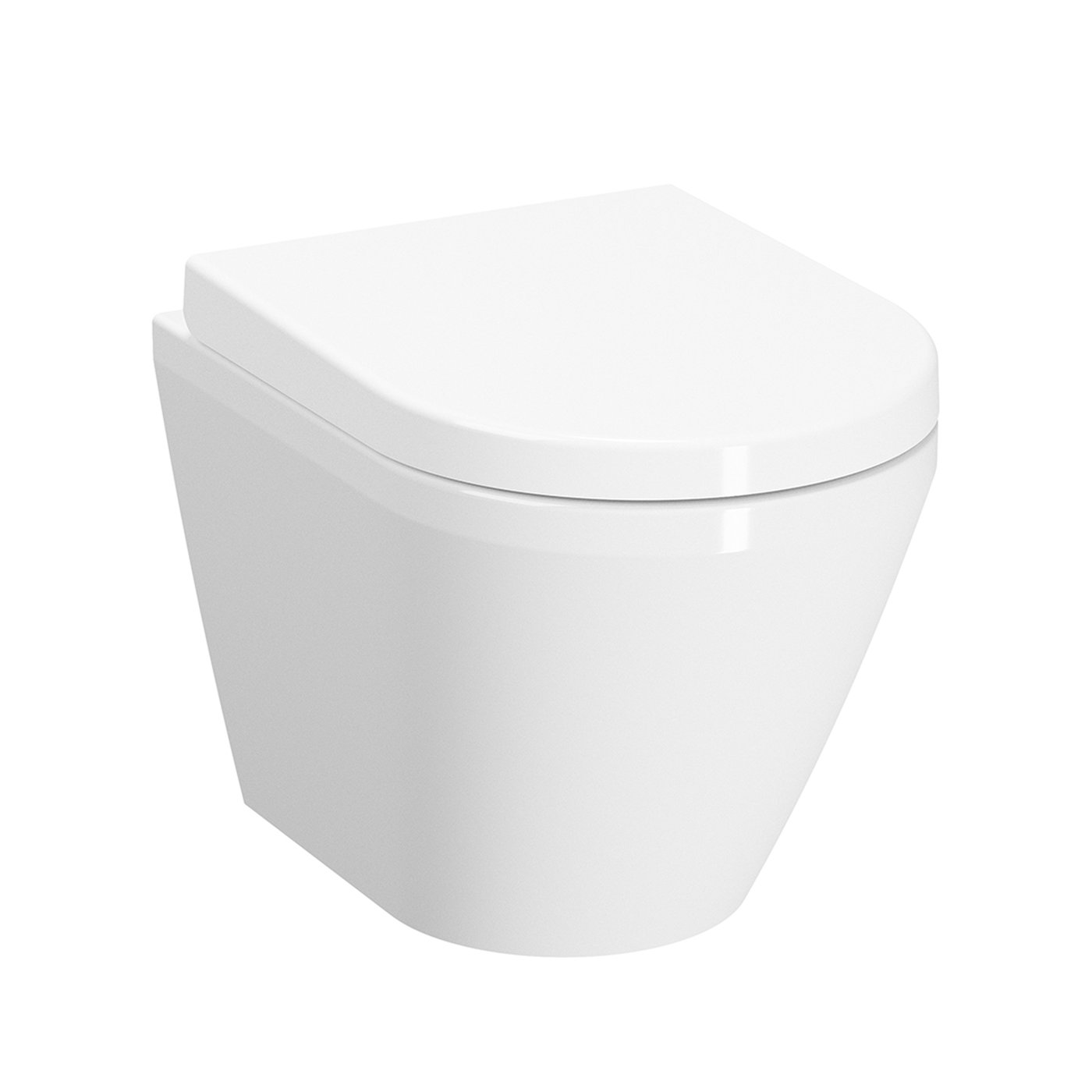VitrA Integra wall-mounted toilet Compact with VitrAFlush 2.0, short ...