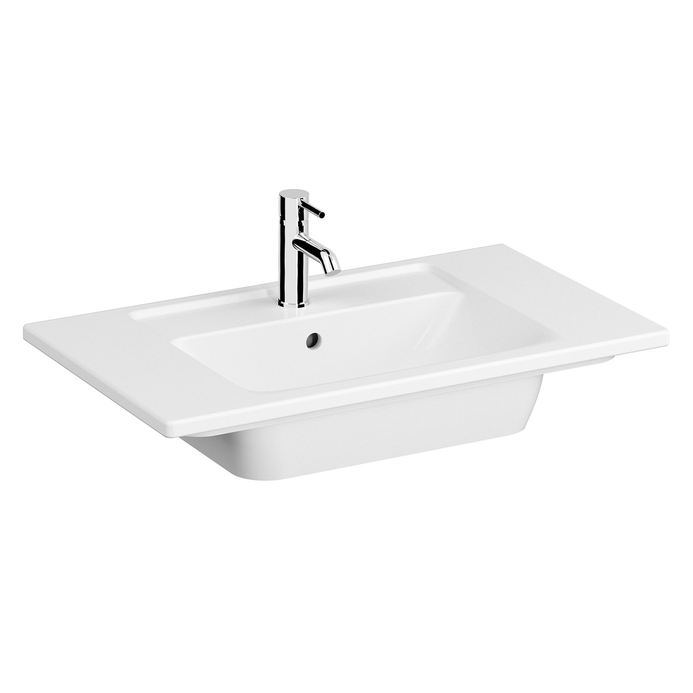 VitrA Integra wall-mounted washbasin with VitrAhygiene, white ...
