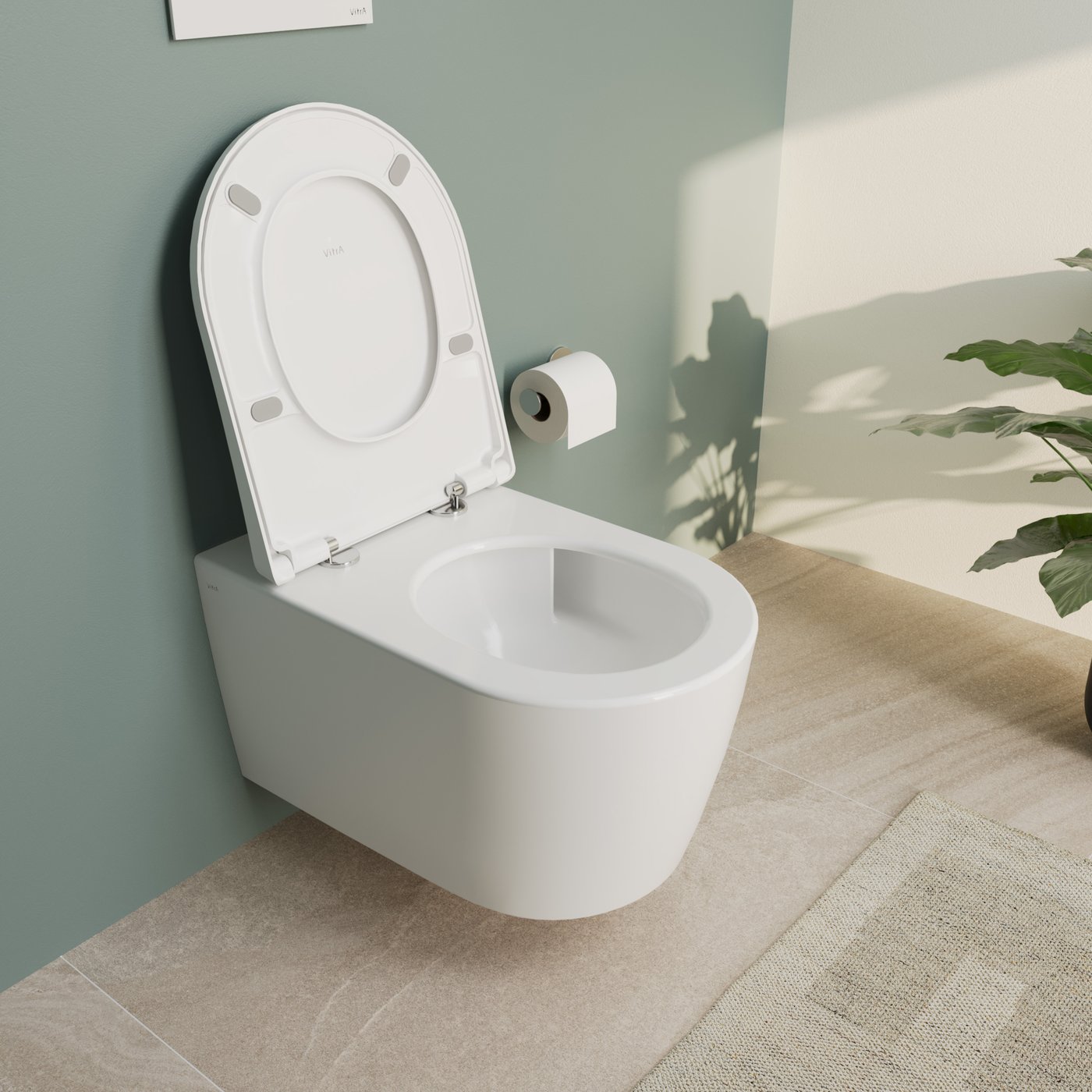 VitrA Matrix 2.0 wall-mounted toilet with QuantumFlush with VitrAclean ...