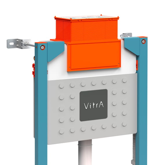 VitrA Matrix V1 pre-wall element W: 98 cm, for wall-mounted toilets ...