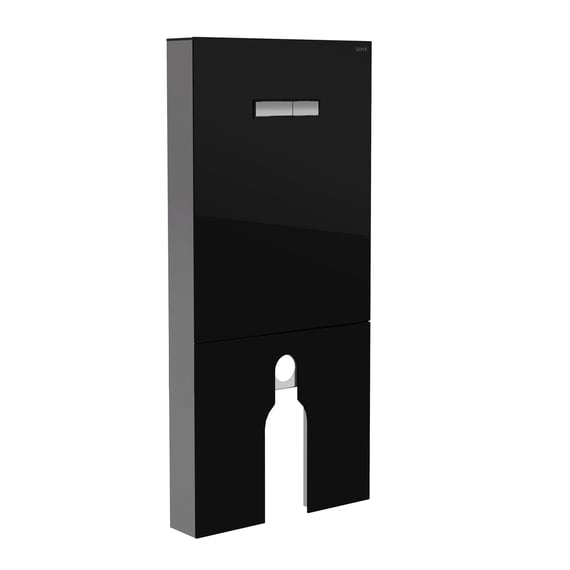VitrA Vitrus sanitary module W: 114 cm, for floorstanding toilets black ...