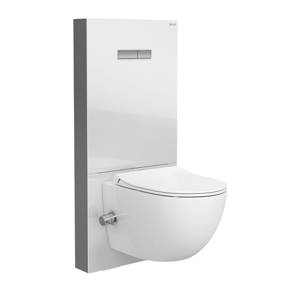 VitrA Vitrus wall-mounted toilet, with cistern with toilet seat with ...