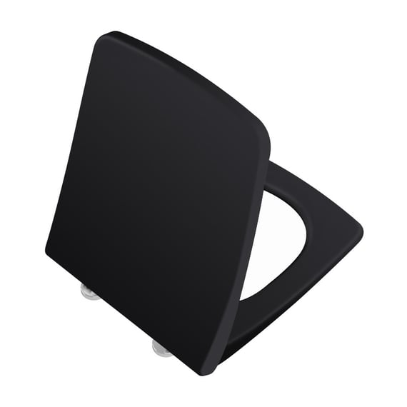 VitrA Matrix toilet seat with soft-close & removable, matt black - 891 ...