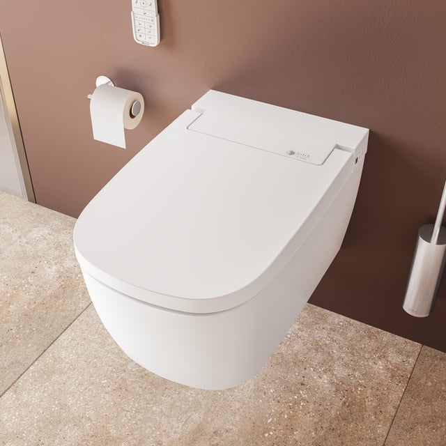 VitrA V-Care 1.1 WC lavant suspendu Comfort avec VitrAFlush 2.0, avec ...