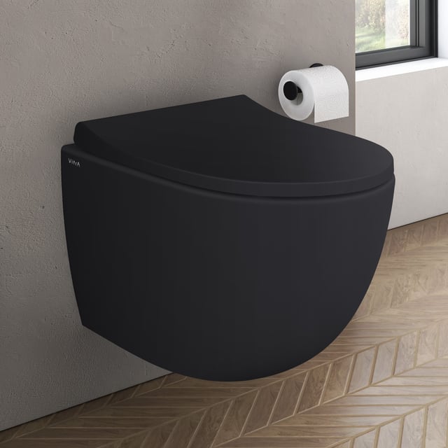 VitrA Matrix wall-mounted toilet with VitrAFlush 2.0 with toilet seat ...