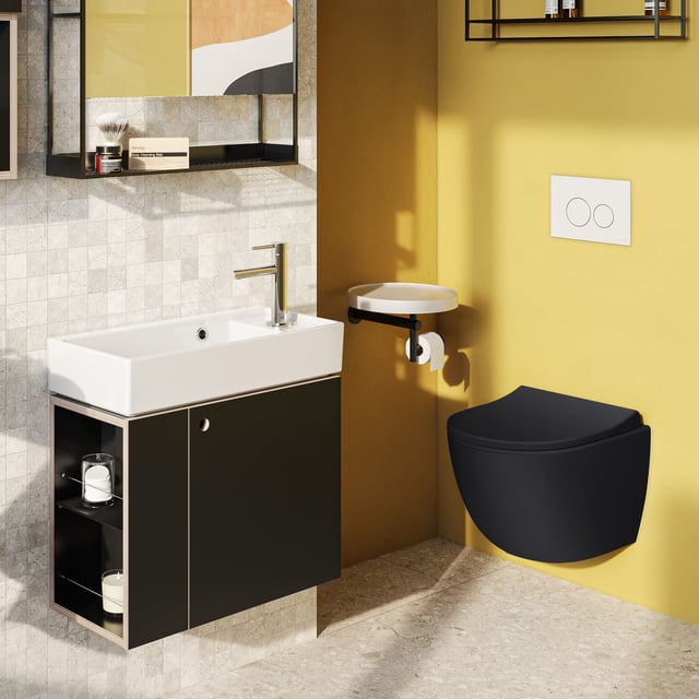 VitrA Matrix wall-mounted toilet with VitrAFlush 2.0 with toilet seat ...