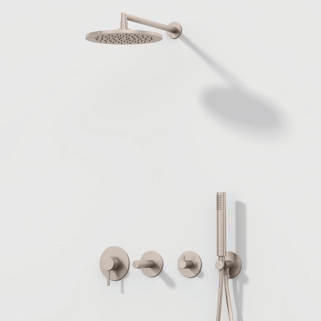 VitrA Origin overhead shower, 1 spray mode brushed nickel - A4563834 ...