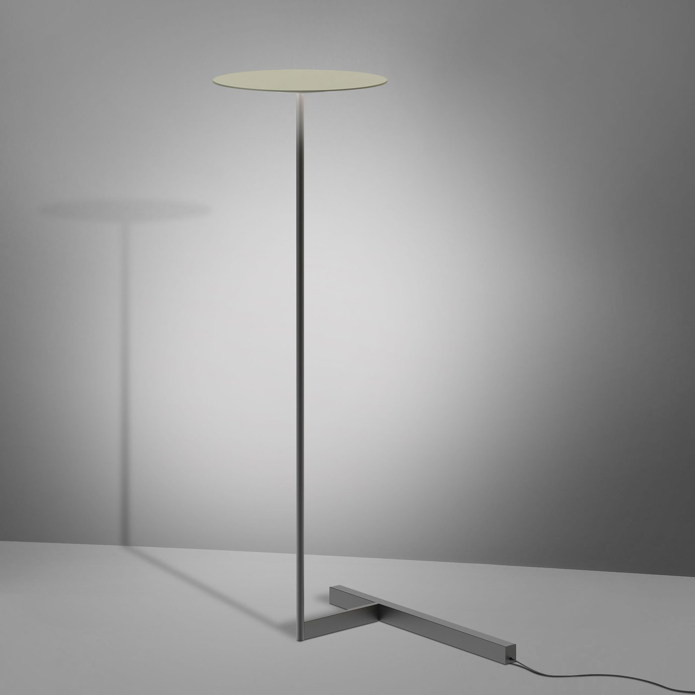VIBIA Flat floor lamp, LED dimmable, green - 595747/15 | REUTER