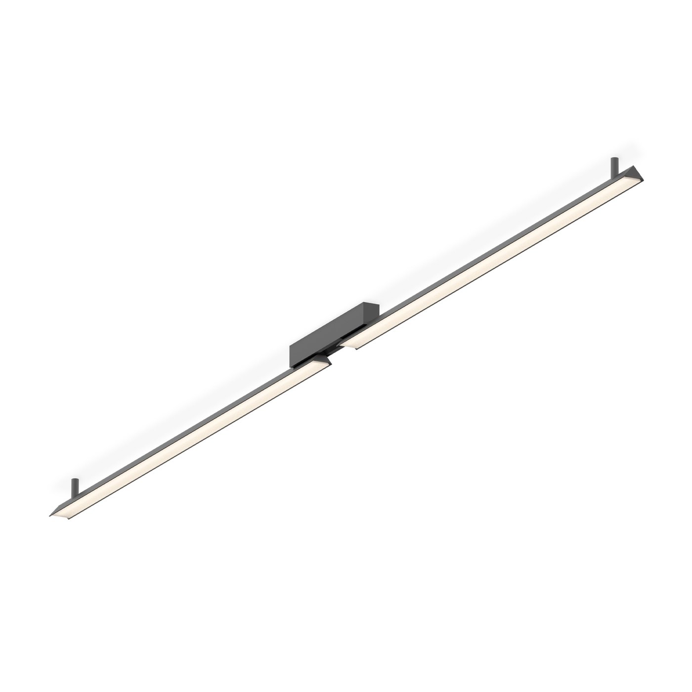 VIBIA Spa wall light/ceiling light, LED, 2 heads dimmable, black/white ...
