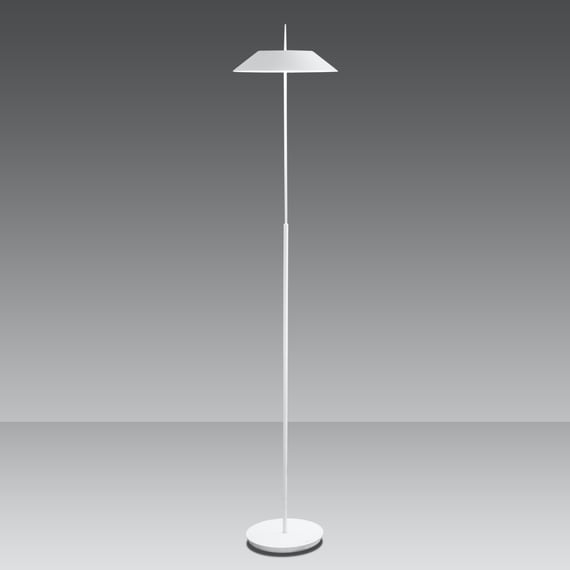 VIBIA Mayfair floor lamp, LED dimmable, matt white - 551523/16 | REUTER