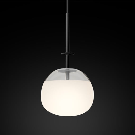 VIBIA Tempo pendant light, LED dimmable, partially satin - 577218/1B ...