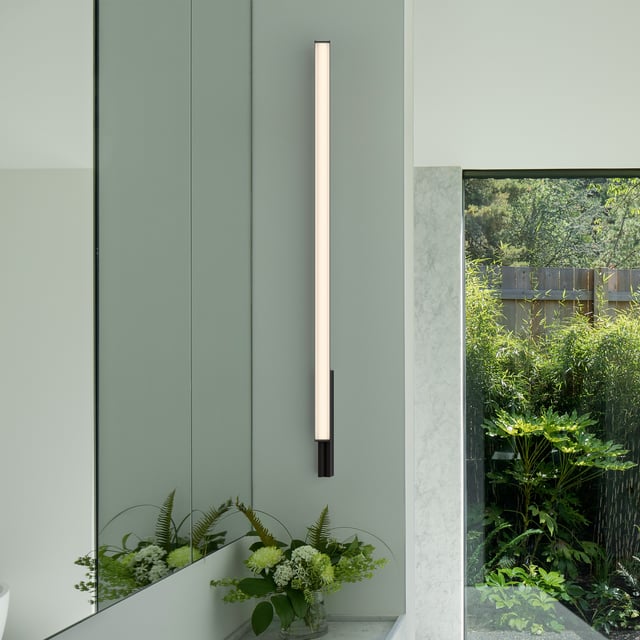 VIBIA Spa wall light, LED dimmable, black/white - 599311/13_10 | REUTER