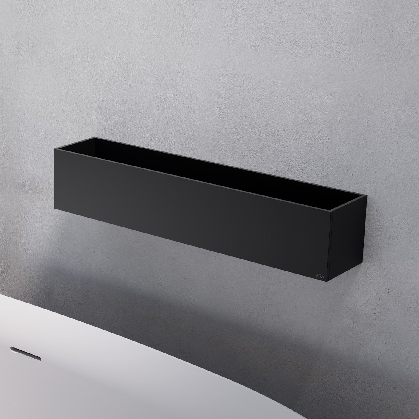 Viverso AGA Design U Ablage schwarz matt - AU2460BM#Set2 | REUTER