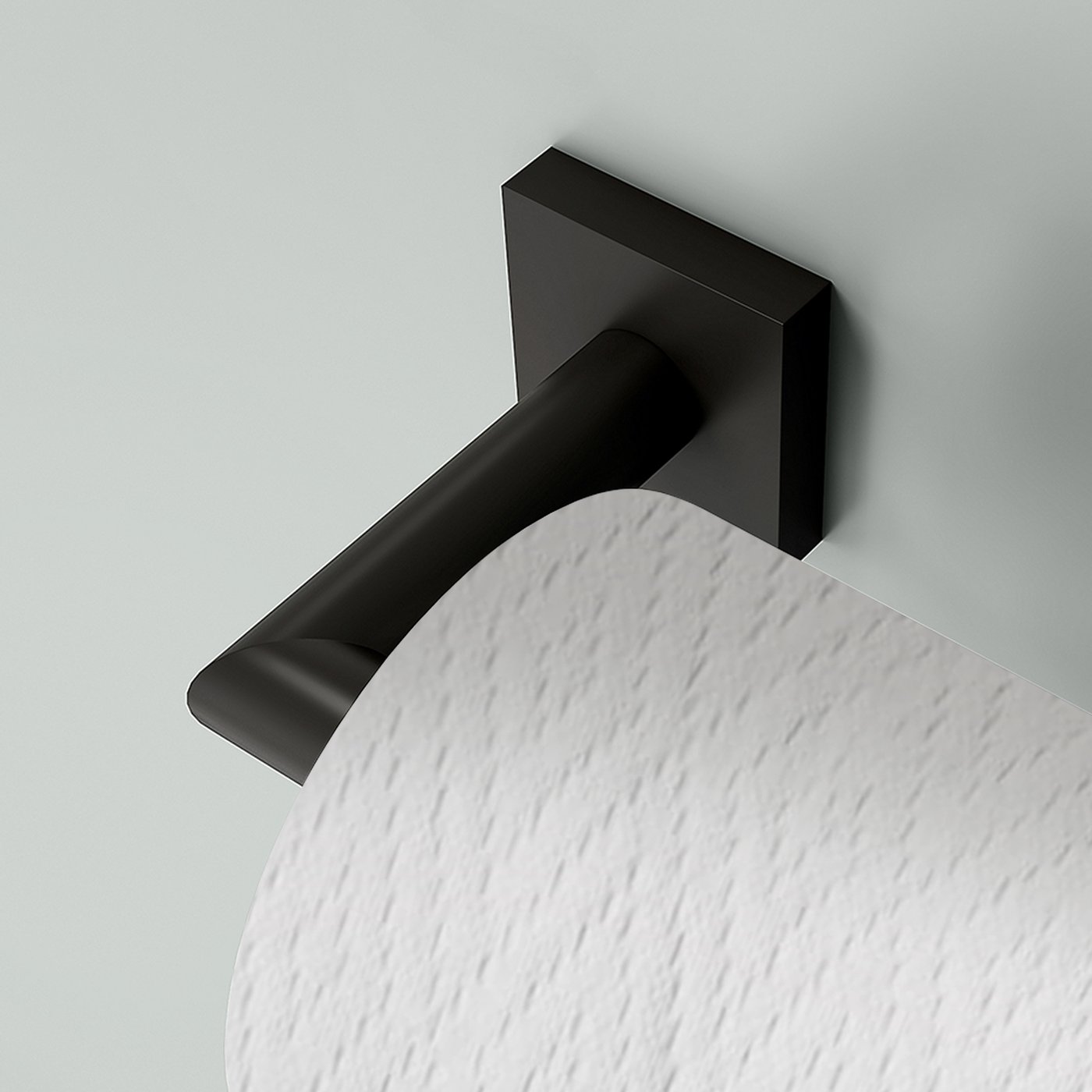 Viverso x cube open toilet roll holder matt black - VC2201MB | REUTER
