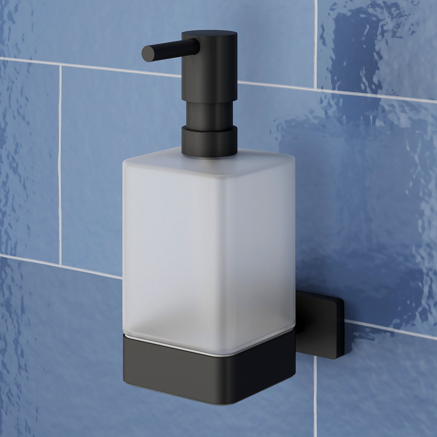 Viverso x evolution wall-mounted soap dispenser matt black - VS1000MB ...