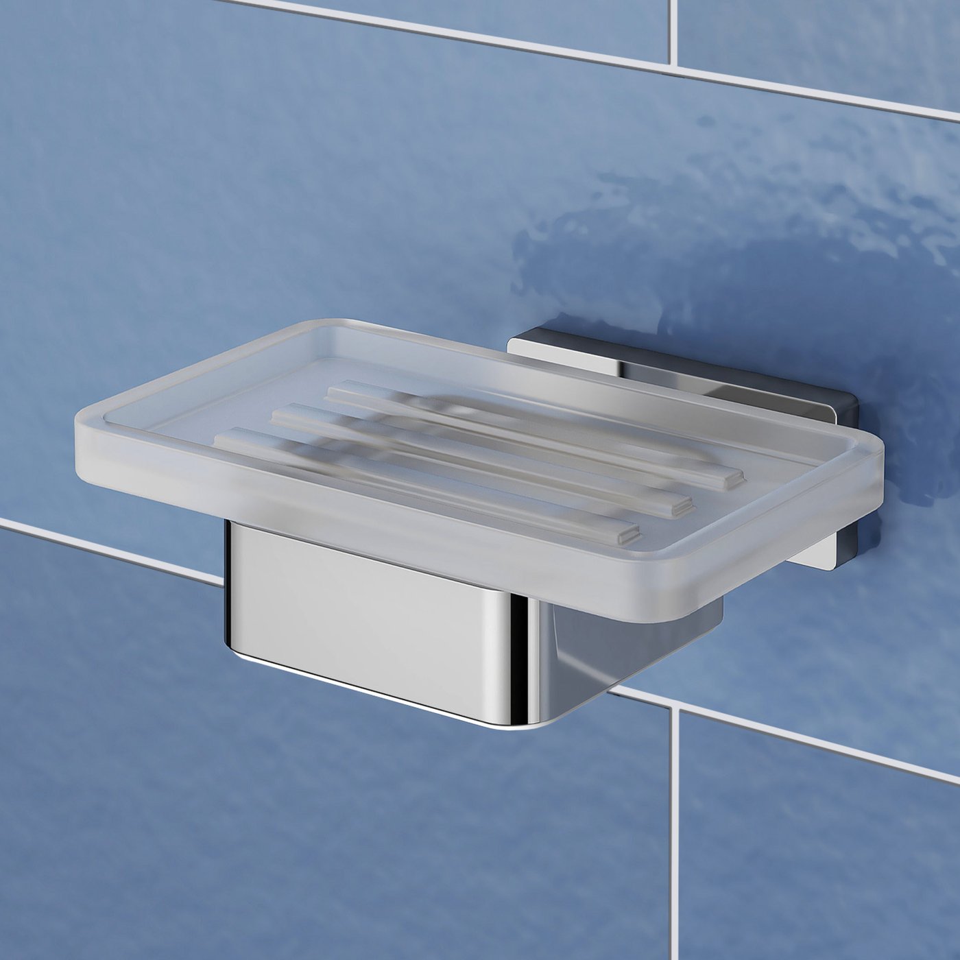 Viverso x evolution wall-mounted soap dish chrome - VS1300CR | REUTER