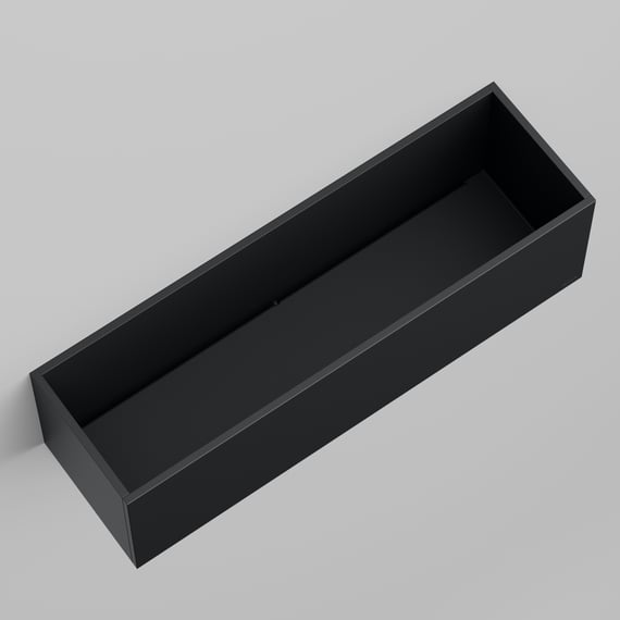 Viverso AGA Design U Ablage schwarz matt - AU2440BM#Set2 | REUTER