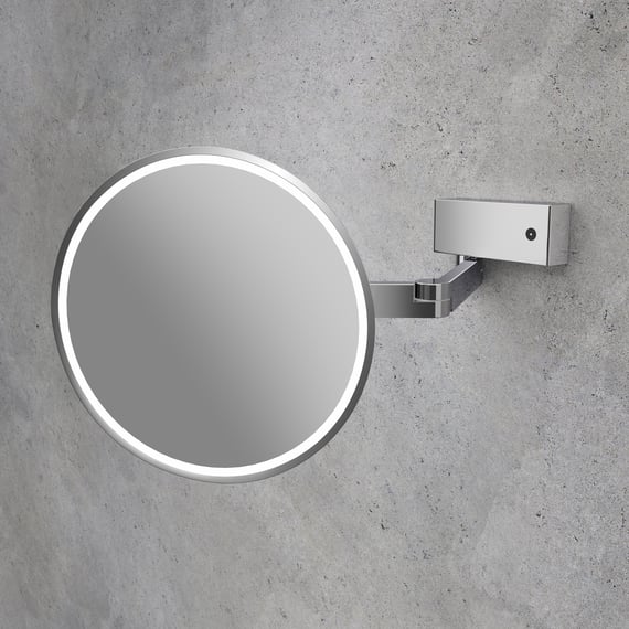 Viverso Zoom me beauty mirror with 5x magnification, lighting with ...