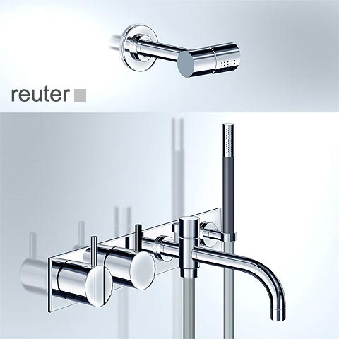 Vola 2444DT8-081 concealed shower system with bath spout, single-lever ...