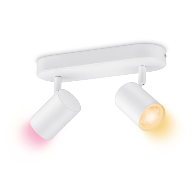 Wiz Imageo spotlight, GU10, 2 heads, dimmable, white - 8719514551893 ...